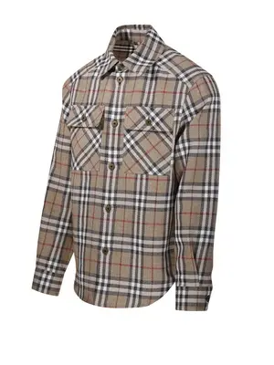 Burberry Long Sleeved Checked Buttoned Shirt