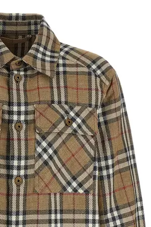 Burberry Long Sleeved Checked Buttoned Shirt