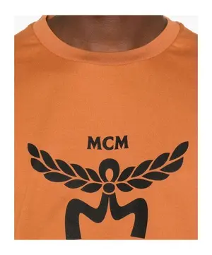 Mcm Logo Printed Crewneck T-shirt
