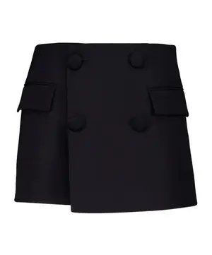 Balmain Gabardine Double-breasted Shorts