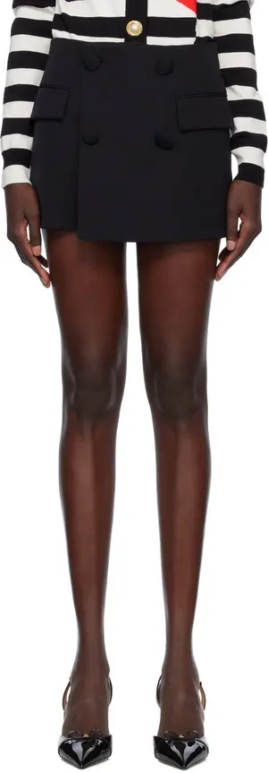 Balmain Gabardine Double-breasted Shorts