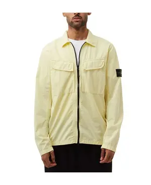 Stone Island Compass Motif Jacket - Yellow