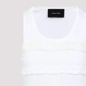Simone Rocha Ruffled Tank Top - White