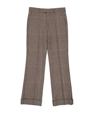 Valentino Garavani Checked Straight Leg Trousers