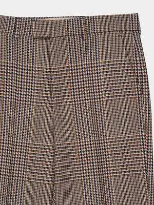 Valentino Garavani Checked Straight Leg Trousers