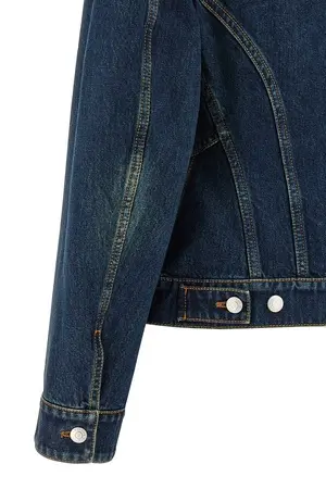 Alexander McQueen Long Sleeve Buttoned Denim Jacket