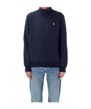 Polo Ralph Lauren Logo Embroidered Half-zip Sweatshirt