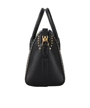 Givenchy Mini Antigona Tote Bag With Stud Embellishments - Black