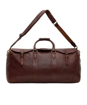 Polo Ralph Lauren Large Leather Duffle Bag - Brown