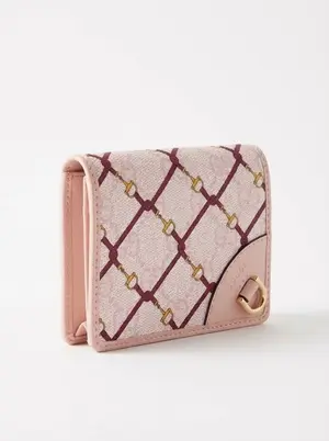 Gucci Printed Gg Card Case - Coated Fabric