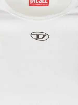 DIESEL® T-ele-long-od" T-shirt - White