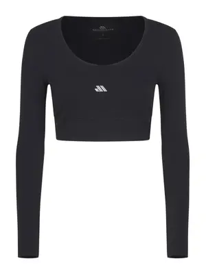 Balenciaga Activewear Long-sleeved Cropped Sports Bra