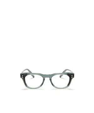 AKONI Geometric Flat Mirror Eyeglasses - Gray