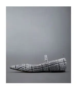 Thom Browne Tweed Ballerina Flats