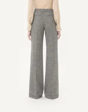 Valentino Garavani Wide-leg Trousers - Gray