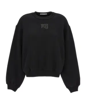 Alexander Wang Essential Terry Crewneck Sweatshirt - Black