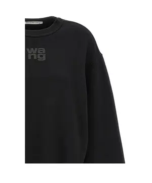 Alexander Wang Essential Terry Crewneck Sweatshirt - Black
