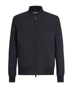 ZEGNA Zegna Zipped Elasticated Hem Bomber Jacket