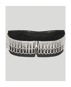 ROTATE BY BIRGER CHRISTENSEN Embellished Off-shoulder Bandeau Top