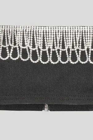 ROTATE BY BIRGER CHRISTENSEN Embellished Off-shoulder Bandeau Top