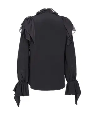 Pinko Ruffled Blouse - Black