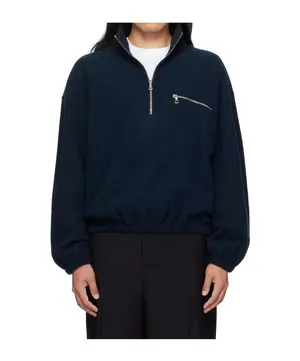 RIER Wool Fleece Sweatshirt - Black