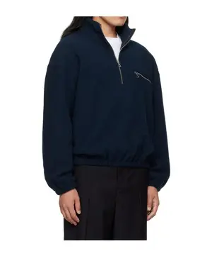RIER Wool Fleece Sweatshirt - Black