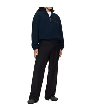 RIER Wool Fleece Sweatshirt - Black
