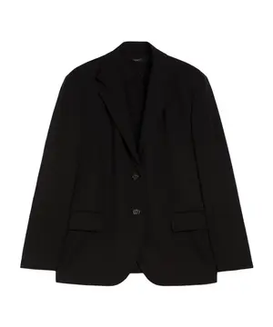 Max Mara Ebano Single-breasted Tailored Blazer - Black
