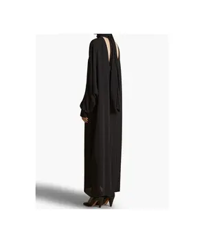 Khaite Maxi Dress With High Neck And Open Back