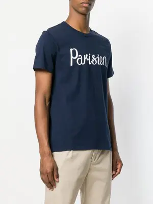 Maison Kitsuné Parisien T-shirt - Black