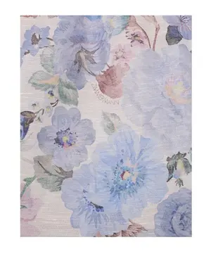 Zimmermann Rebellion Drape Mini Dress - Sky Bloom