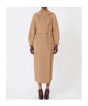 Max Mara Belted Knitted Coat - No