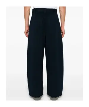 Studio Nicholson High-waisted Wide-leg Trousers - Black