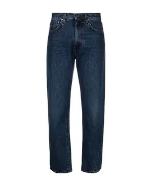 TOTEME High-rise Twisted Straight-leg Jeans - Blue