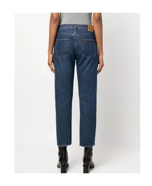 TOTEME High-rise Twisted Straight-leg Jeans - Blue
