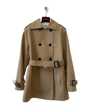 Gucci Double Breasted Belted Trench Coat
