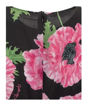Stella McCartney Floral Print Short Sleeve Dress