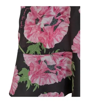 Stella McCartney Floral Print Short Sleeve Dress