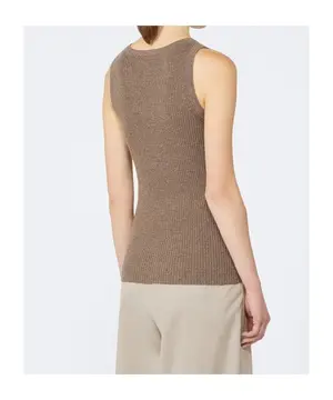 Max Mara Wool And Cashmere Ribbed Top