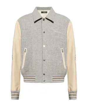 Amiri Contrasting Sleeve Bomber Jacket - Multicolor