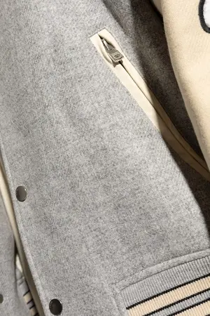 Amiri Contrasting Sleeve Bomber Jacket