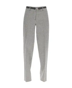 Miu Miu Checked Straight Leg Trousers