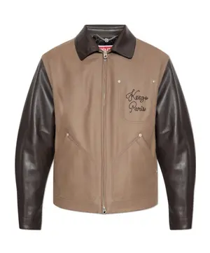 Kenzo Leather Outerwear For Men