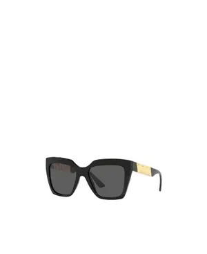 Versace Square Frame Sunglasses With La Greca Hardware