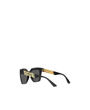 Versace Square Frame Sunglasses With La Greca Hardware