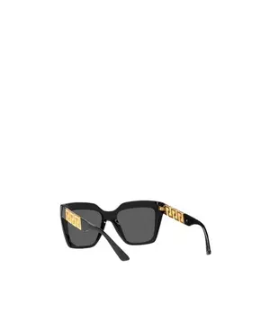 Versace Square Frame Sunglasses With La Greca Hardware