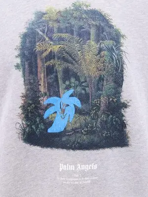 Palm Angels Graphic Printed Crewneck Sweatshirt - White
