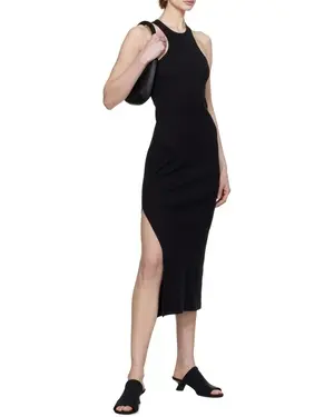COURREGES Racerback Jersey Midi Dress - Black