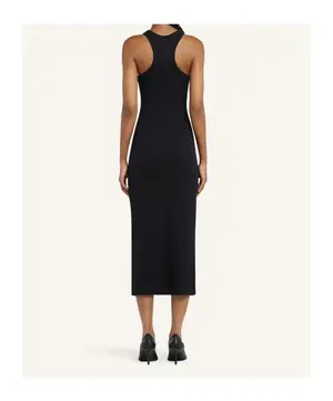 COURREGES Racerback Jersey Midi Dress - Black